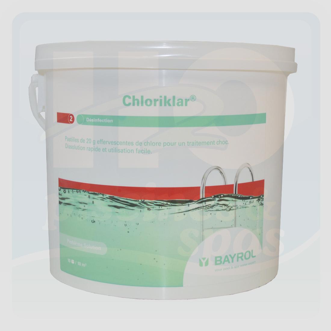 Chlore choc BAYROL Chloriklar - H2o Piscines & Spas